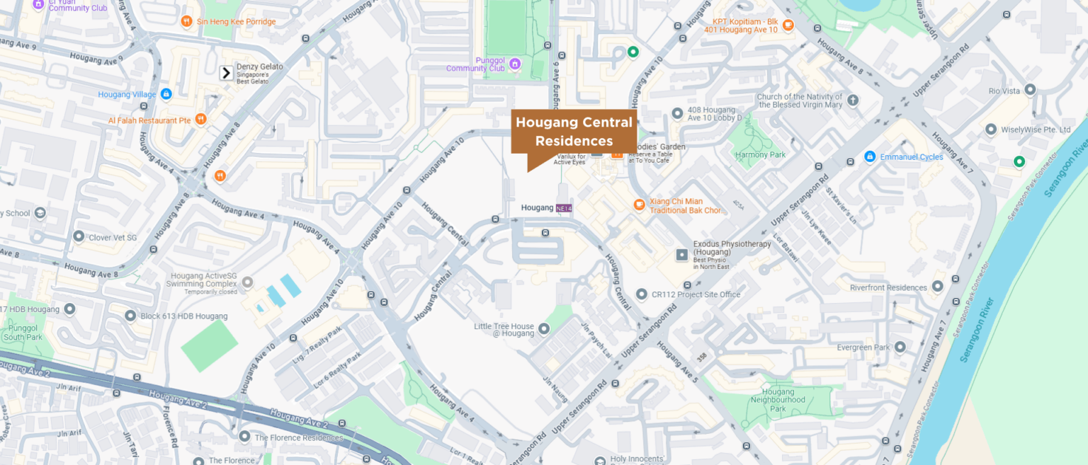 Hougang Central Residences Location Map | Prime Spot Guide