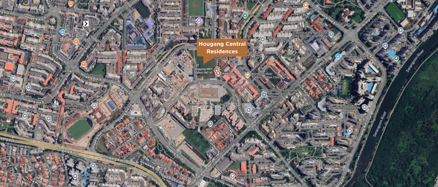 Hougang Central Residences Location Map | Prime Spot Guide